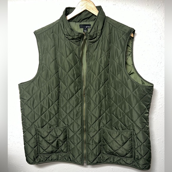 Erika | Jackets & Coats | Erika Quilted Puffer 0 Polyester Vest Olive ...